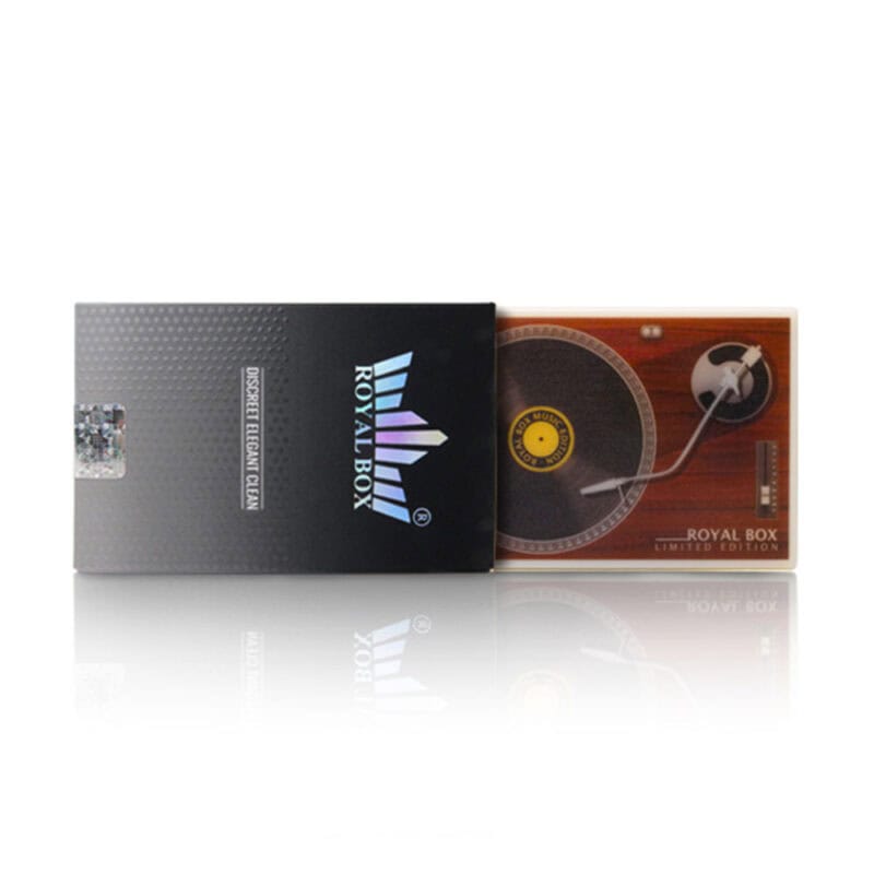 Royal Box Gramophone White | Discreet, Elegant, Clean | Party Box USA